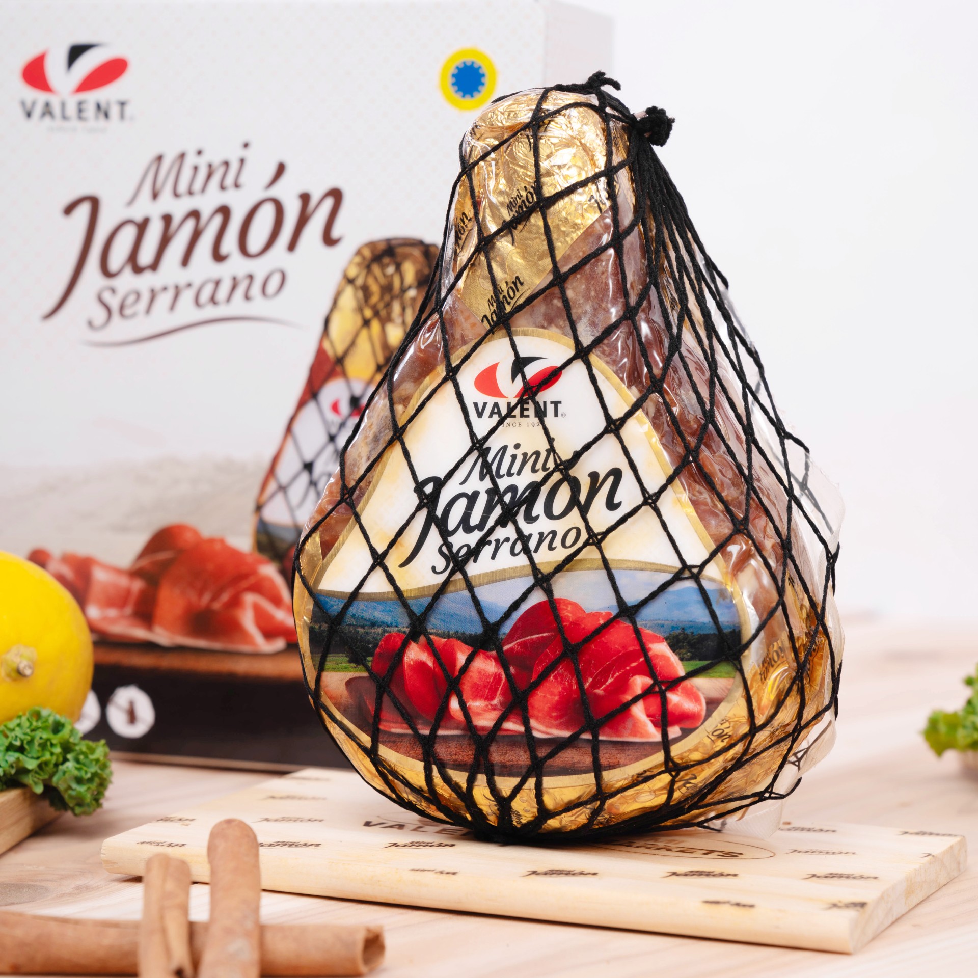 Đùi Heo Muối Mini Tây Ban Nha Jamon Sérrano Valent 1kg